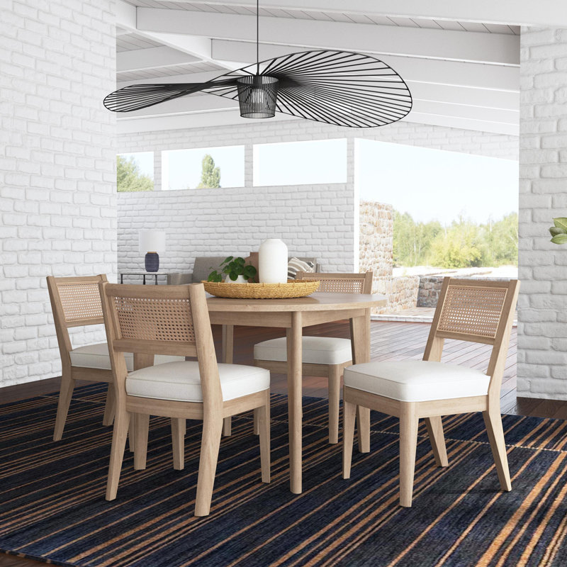 Beachcrest Home Landeros 5 Piece Round Dining Set & Reviews | Wayfair